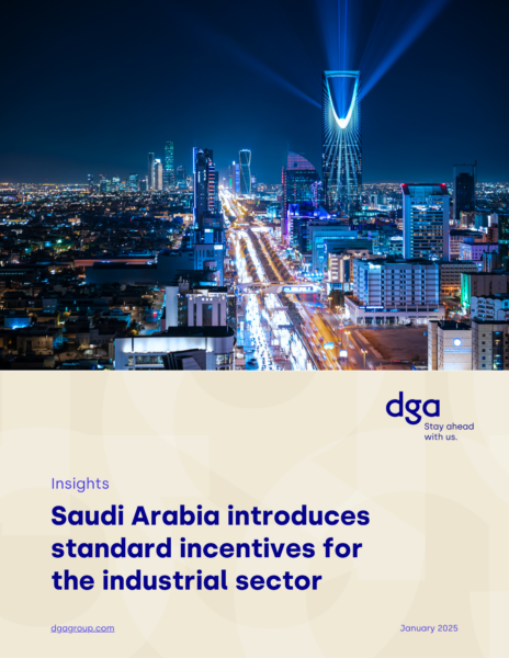 Saudi Arabia introduces standard incentives for the industrial sector - DGA