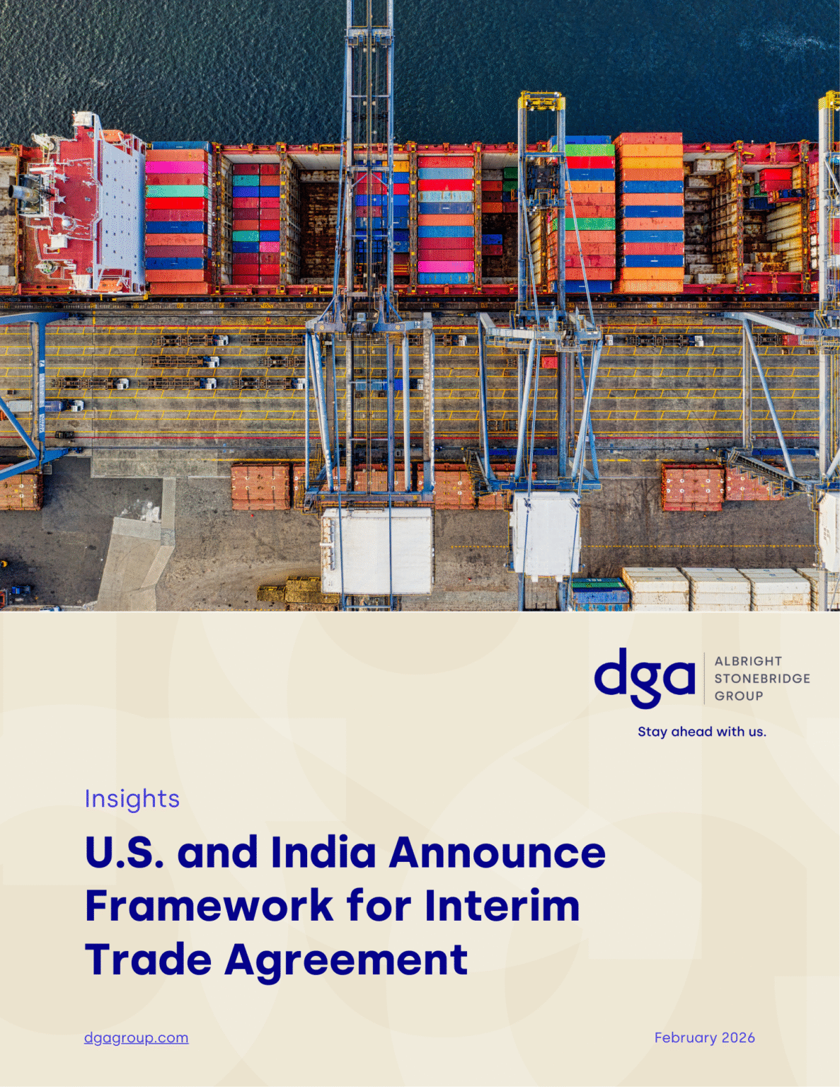 U.S. and India Announce Framework for Interim Trade Agreement - DGA