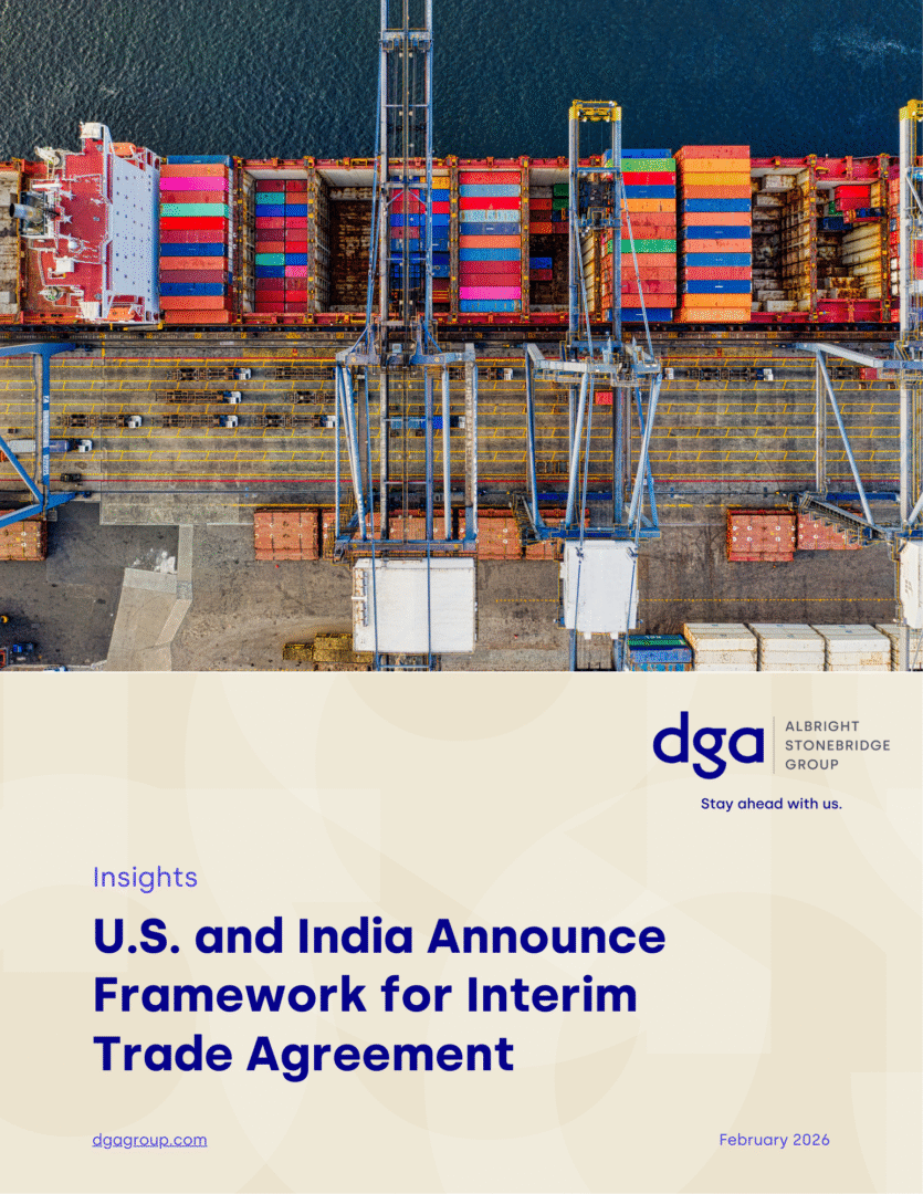 U.S. and India Announce Framework for Interim Trade Agreement - DGA